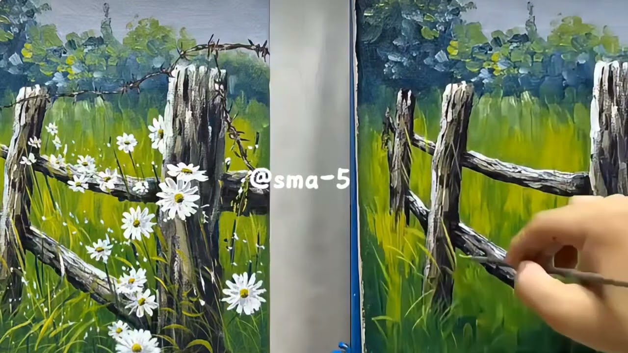 Art Log #04 | Wild Daisies by the Fence