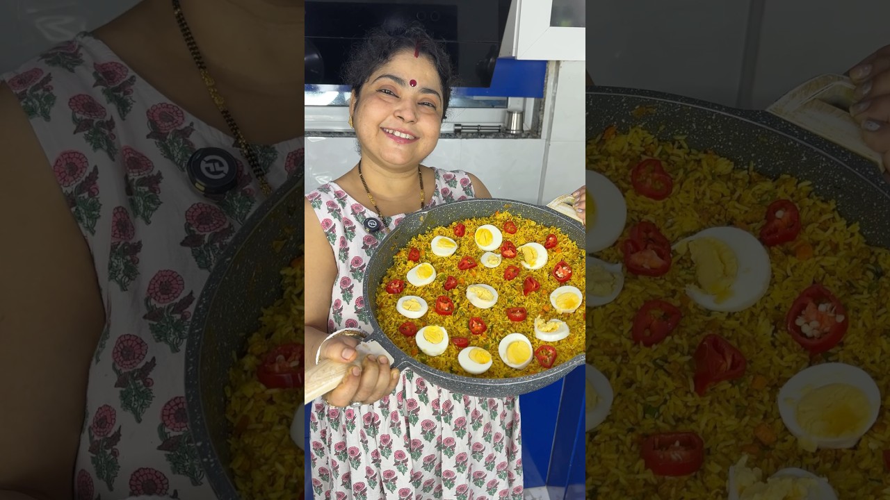 EGG BHURJI FRIED RICE RECIPE | #friedrice #shortsfeed #shortvideo #recipe #shorts