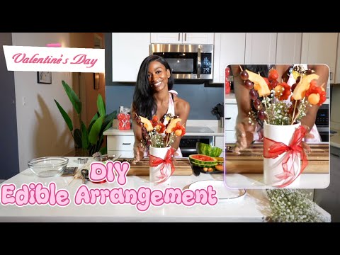 DIY Edible Arrangement – A Pretty Valentine’s Day Treat ❤️