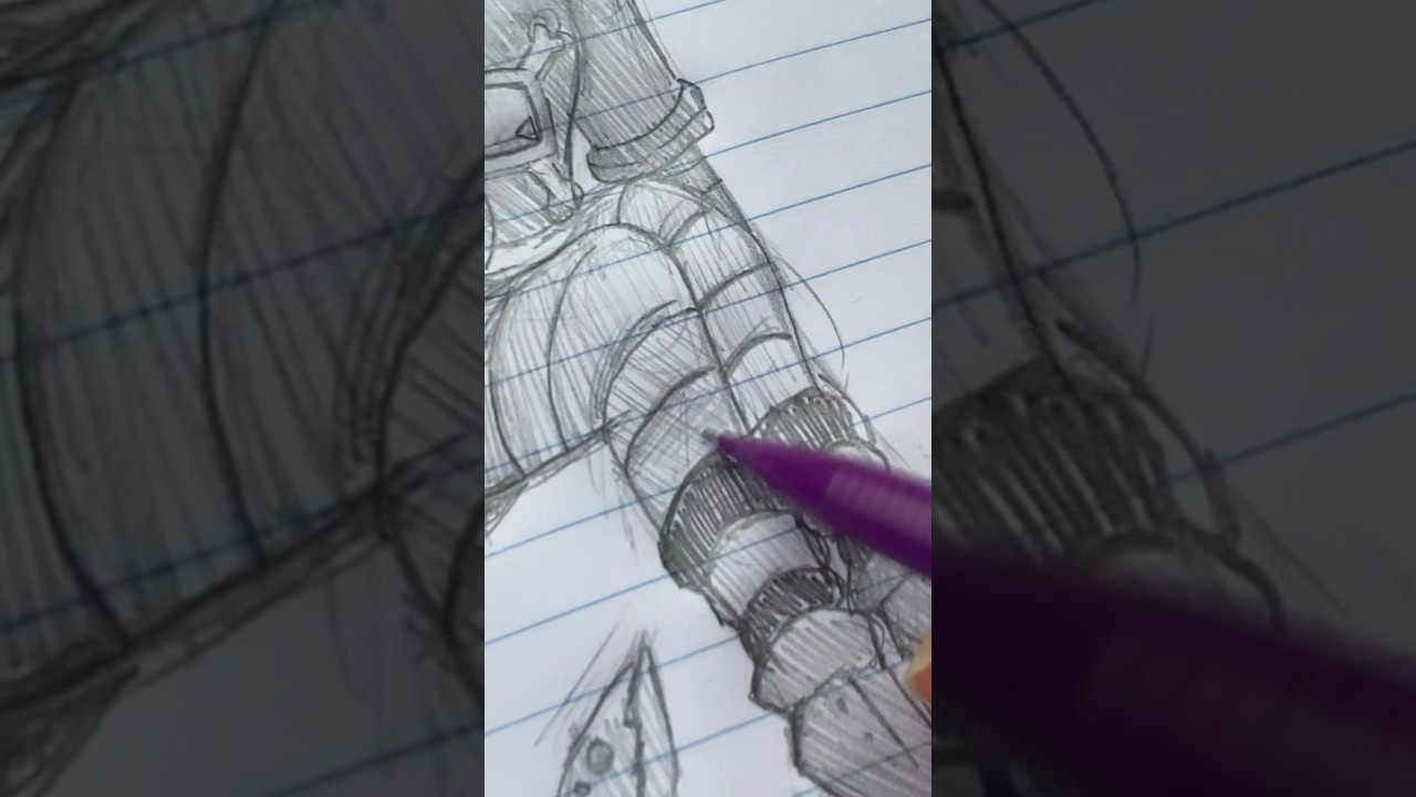 Make a sketch with me! #uzi #murderdrones #art #sketch