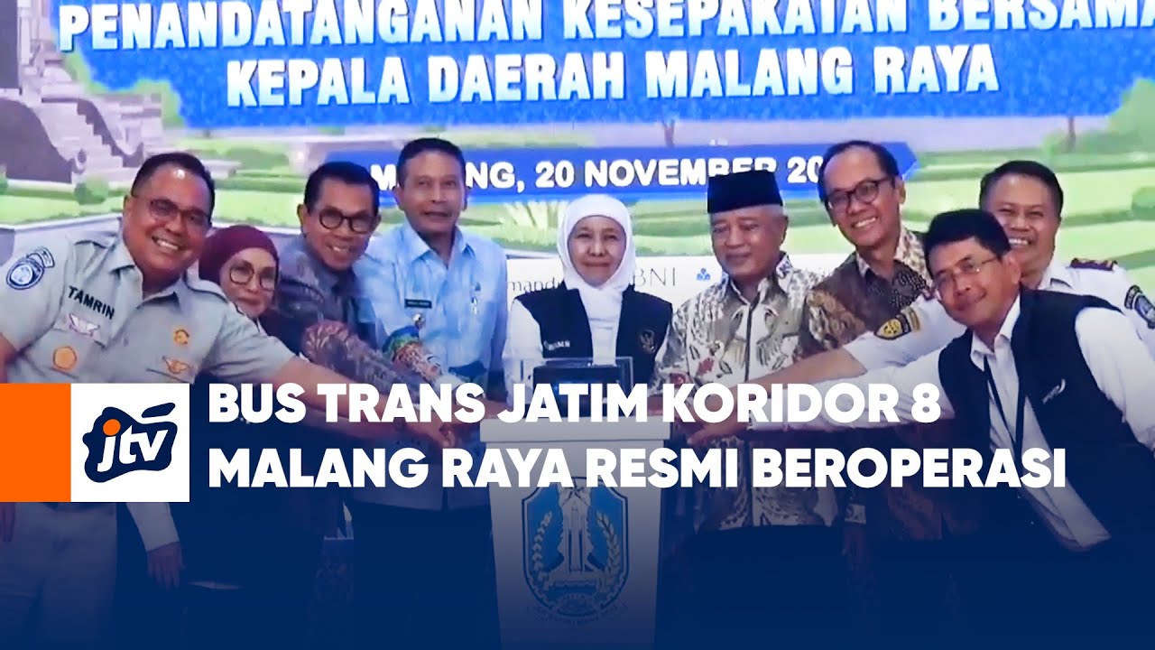 BUS TRANS JATIM KORIDOR 8 MALANG RAYA RESMI BEROPERASI