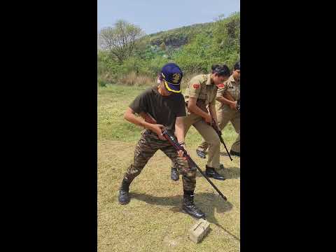Musketry for NCC Cadets : Strength Training before firing