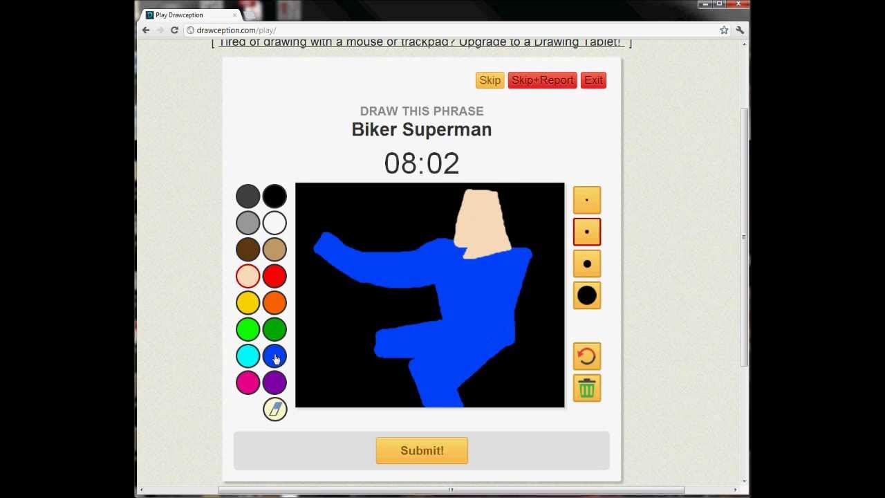 Drawception 003 Biker Superman - GrimbyBECK