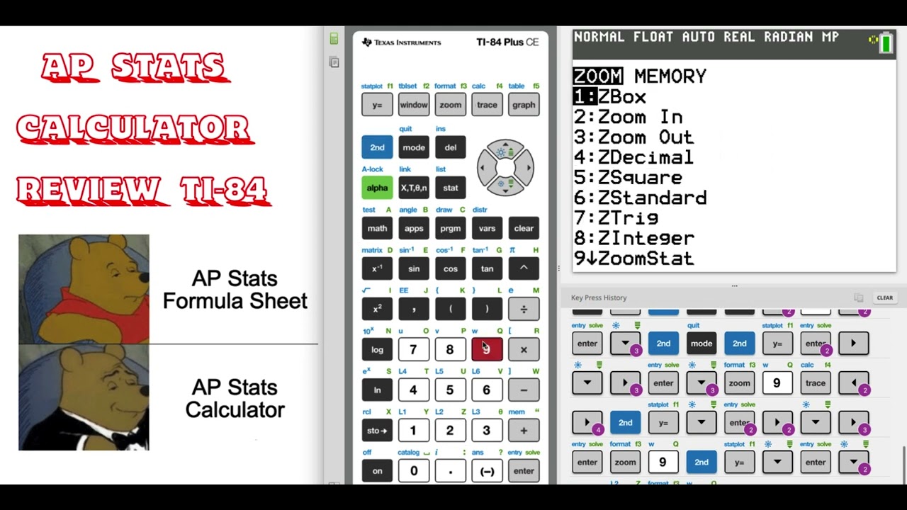 AP Statistics Calculator Review Ti84 AP STATS