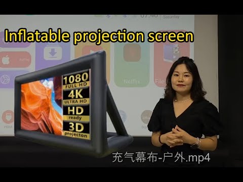 Elevate Outdoor Movies: The Inflatable Projection Screen & Projector Bundle