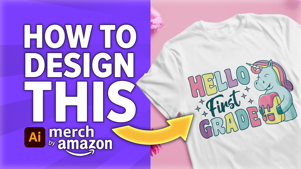 Create a Back to School T-shirt Design in 5 Minutes | Adobe Illustrator Tutorial