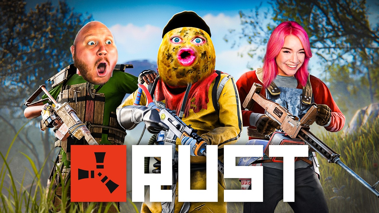 TheBurntPeanut’s FIRST Day in Rust w/ Gingy, TimTheTatman & More | RUST