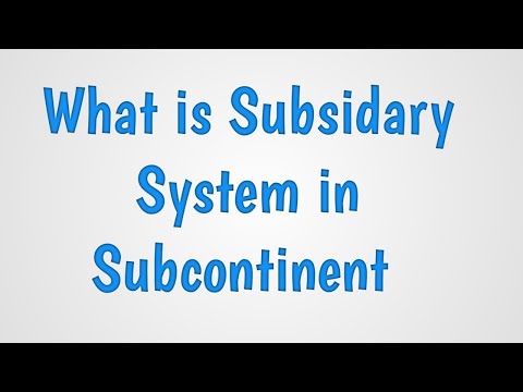 Subsidary Alliance System in Subcontinent || What is Subsidiary System