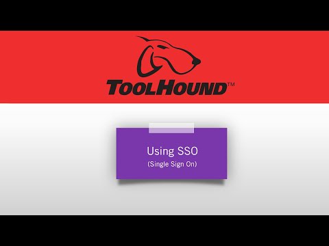 Using SSO (Single Sign On) in ToolHound 6