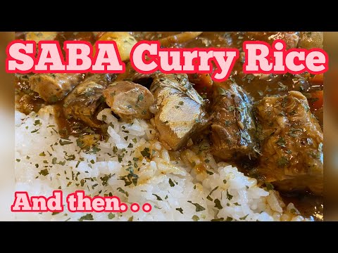 (191) Canned SABA Curry Rice. Canned Boiled SABA is perfect for me!