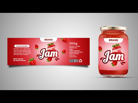 How to Create a Simple Jam Jar Label Design in Photoshop