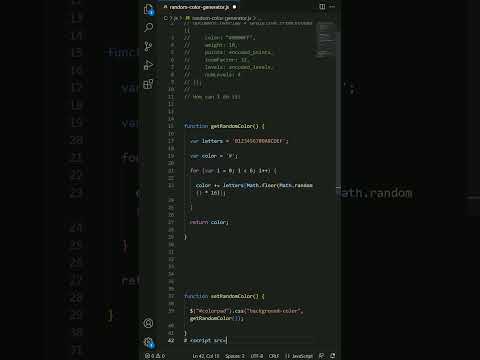 javascript - Random color generator