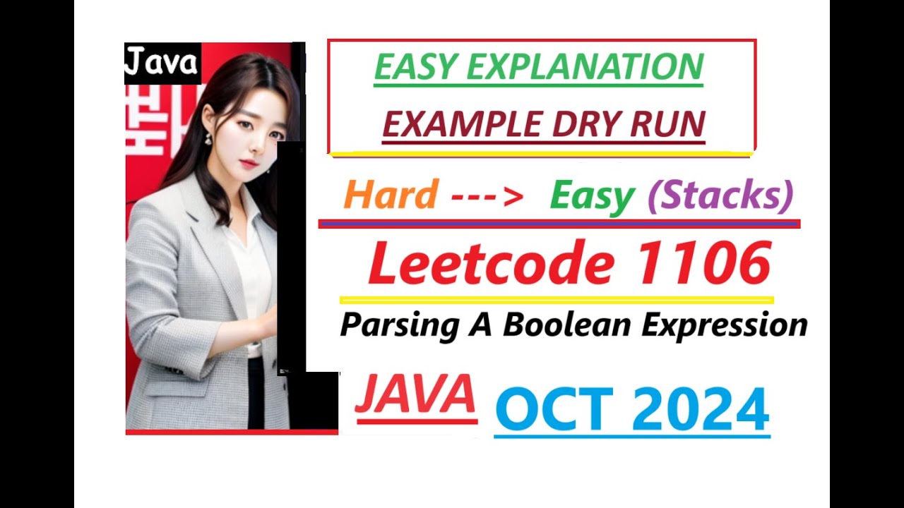 Parsing A Boolean Expression | Leetcode 1106 | Stacks | Java Code | Developer Coder