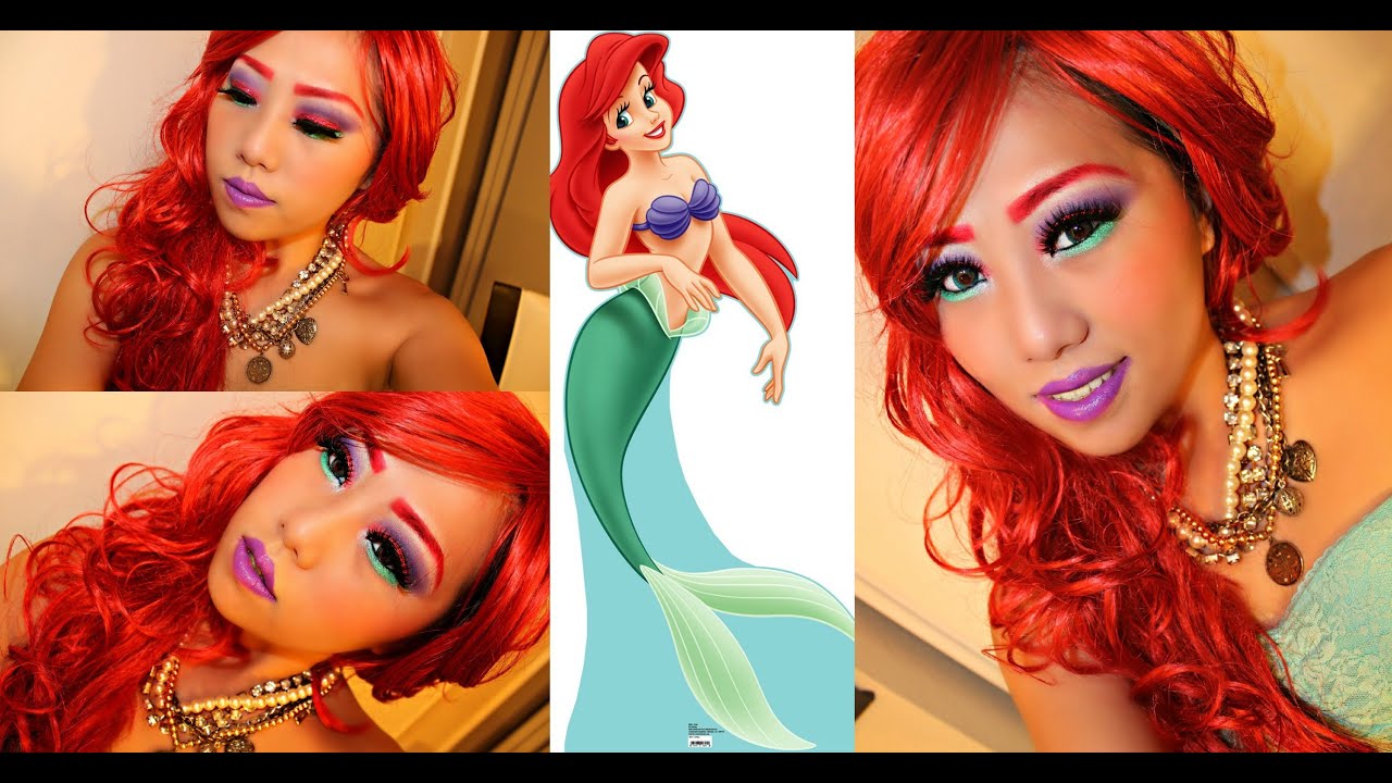 Disney Princess The little mermaid Ariel Inspired makeup Tutorial
