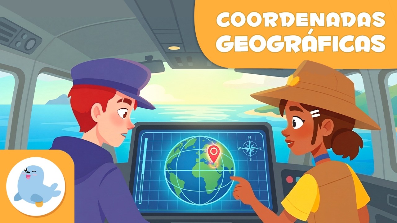 COORDENADAS GEOGRÁFICAS para niños 🌍🧭 Latitud y longitud