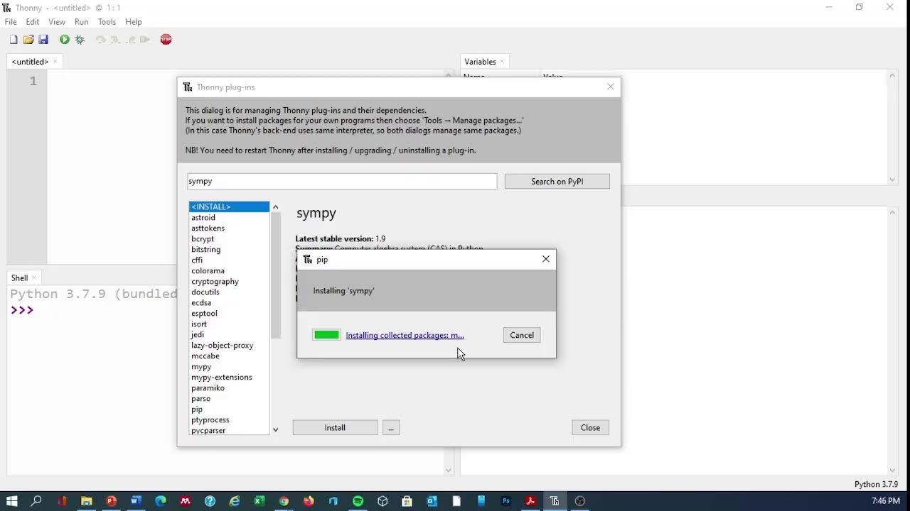 Install Python Plug-in in Thonny IDE
