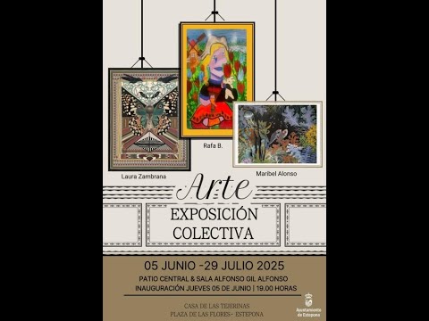 La Casa de Las Tejerinas acoge la exposición colectiva de Laura Zambrana, Maribel Alonso y Rafa B.