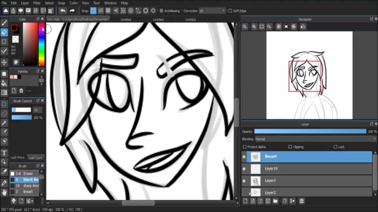 First Speedpaint(Deviantart Icon) by Scotteria G.