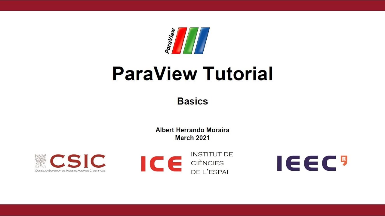 ParaView Tutorial Basics