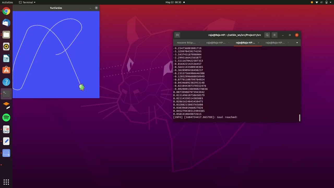 PID controller using turtlebot