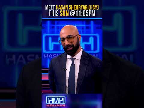 Watch Hassan Sheheryar Yasin (Fashion Designer) in Hasna Mana Hai this Sunday at 11:05 PM