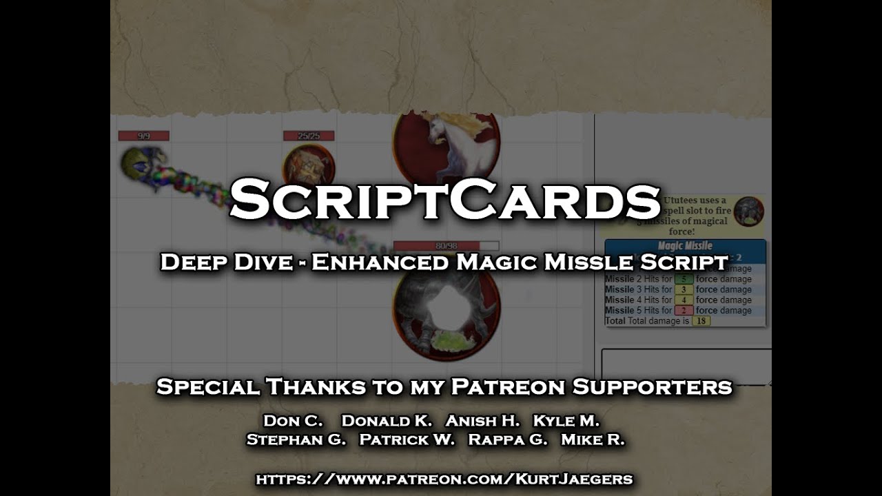ScriptCards   Deep Dive Magic Missile