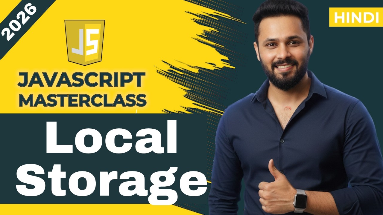 JavaScript Tutorial in Hindi #72 JavaScript Local Storage | Store Data in Browser (CRUD + Example)