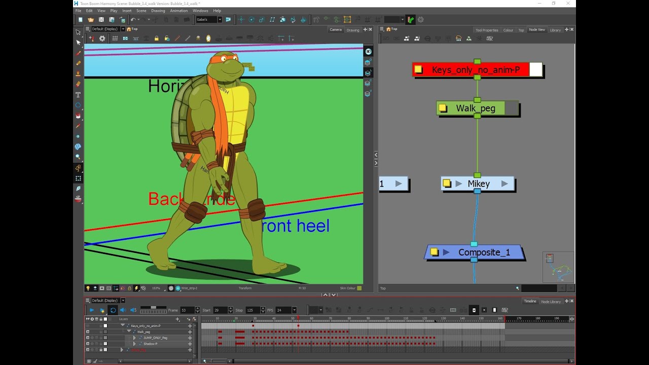 3/4 Walk-cycle tutorial