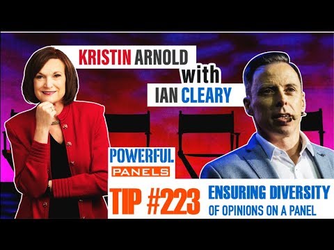 Panel Discussion Tip #223 - Ian Cleary: Ensuring Diversity of Opinions