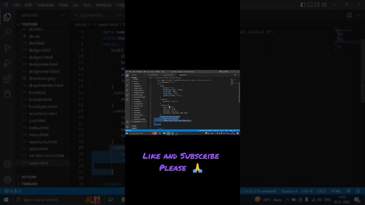 Water Moving Animation Using Html and CSS 🔥 | Different Style of CSS Code