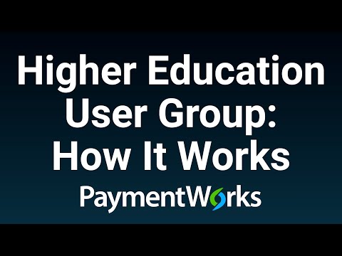 Higher Education User Group: How It Works