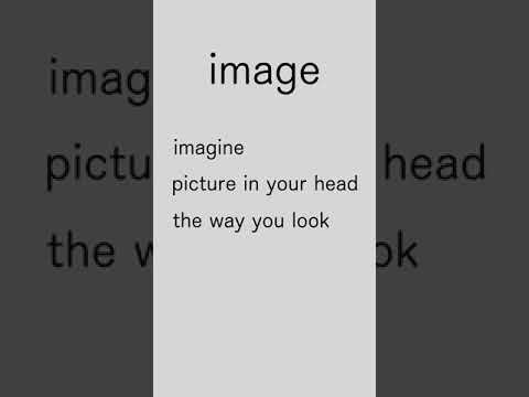 What does Image mean in Japanese (Japanese-English) [JGL-1]