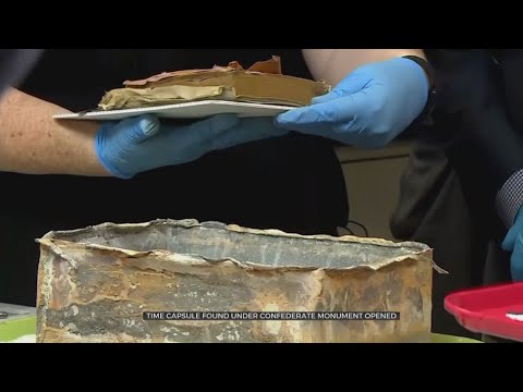 Books, Envelope & Silver Coin Found In Time Capsule Beneath Former Robert E. Lee Statue