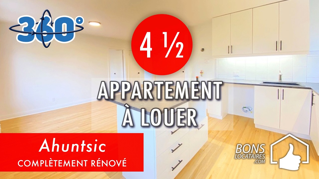 Appartement à louer / Visite virtuelle/ Apartment Tour / Ahuntsic 4 ½ (BonsLocataires.com)