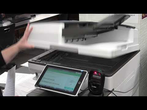 How to scan a document at Cambrian Library