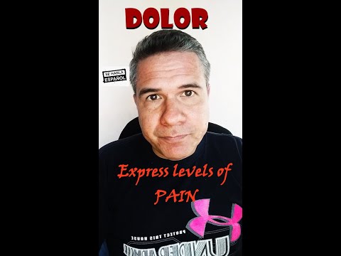 How to express PAIN in Spanish?