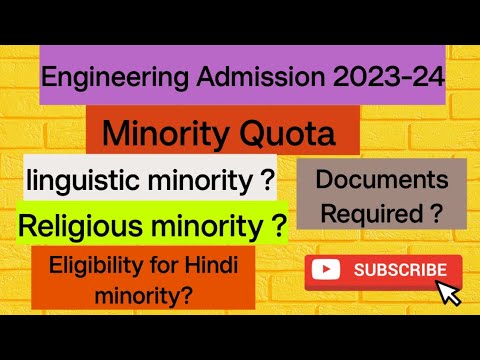 Linguistic Minority & Religious Minority | Admission through minority quota | Documents Required#cet