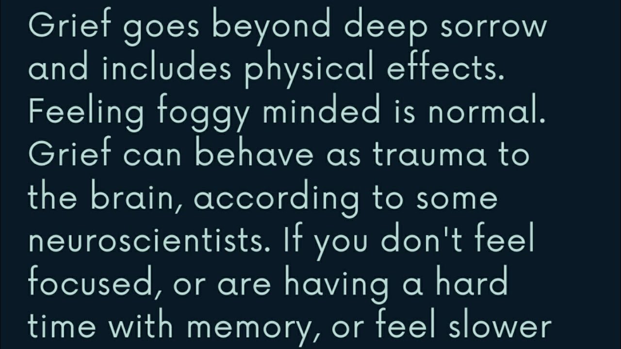 The Brain and Grief