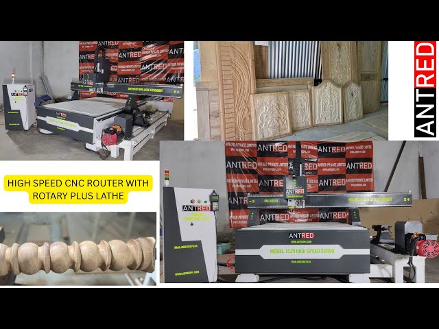 CNC Router Machine - 4.5 KW 1525 Series CNC Router Machine With Side ...