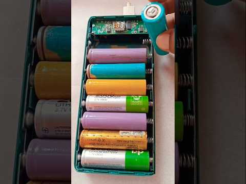 DIY Power Bank Battery 18650 8cell 20000mAh #ideas#diypowerbank#homemade#powerbank#fix#fixed#repair