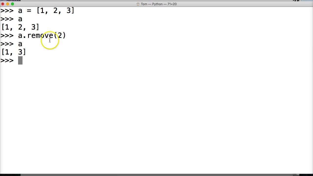 97 Python Tutorial  Remove List Method in Python #97   YouTube
