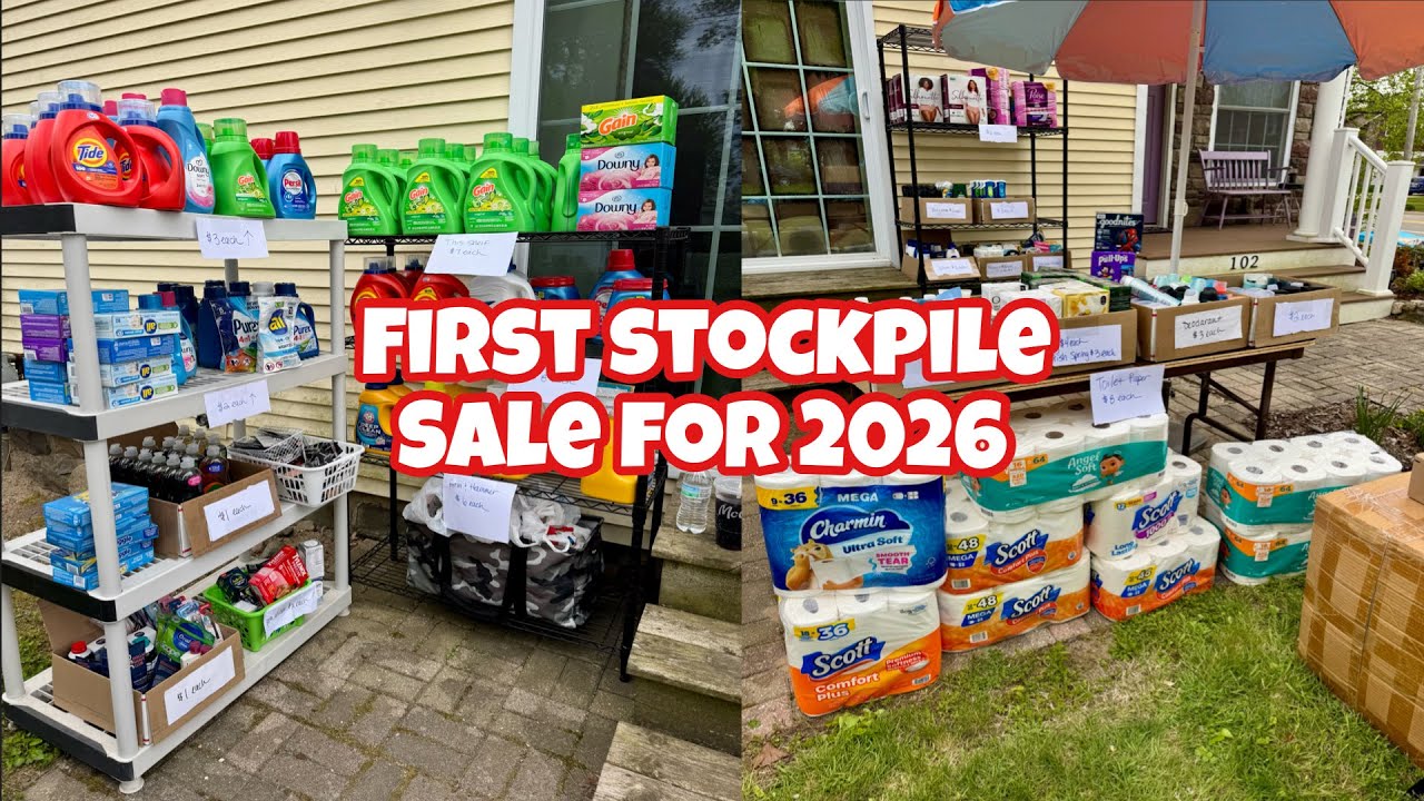 FIRST STOCKPILE SALE OF 2026 / Day 1 of a city wide yard sale 