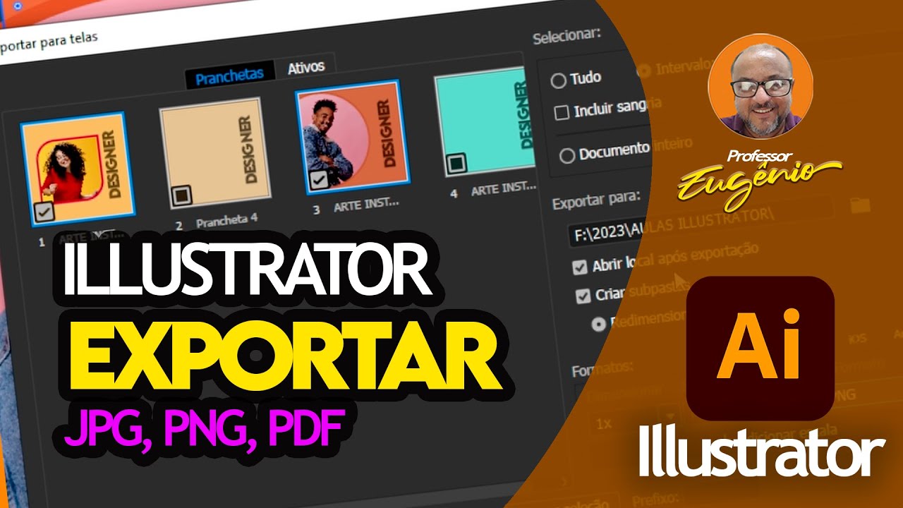 COMO EXPORTAR IMAGEM NO ILLUSTRATOR