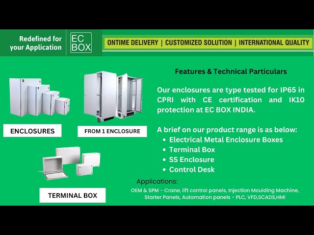Sheet Metal Enclosures - ECBOX605020 Control Panel Box Manufacturer ...