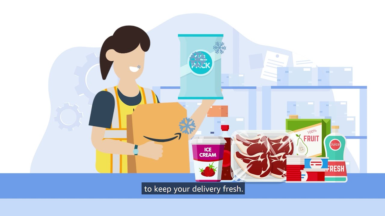 Amazon Fresh now delivers frozen & chilled products with 100% recyclable drinking water bottles