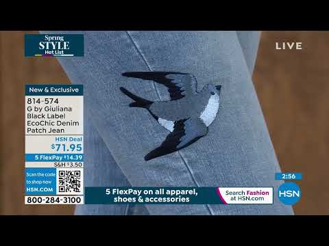 G by Giuliana Black Label EcoChic Denim Patch Jean