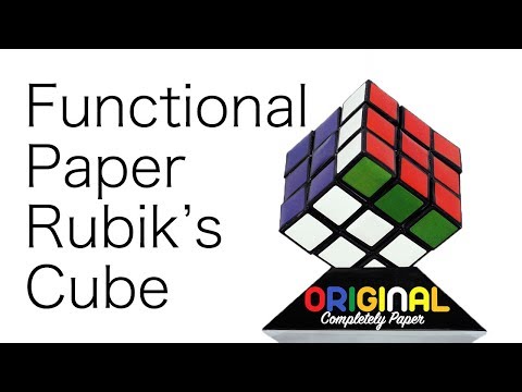 How to Build Paper Rubik's Cube