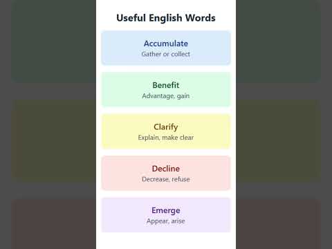 Master 5 Powerful English Words with Meanings | Improve Your Vocabulary Fast!