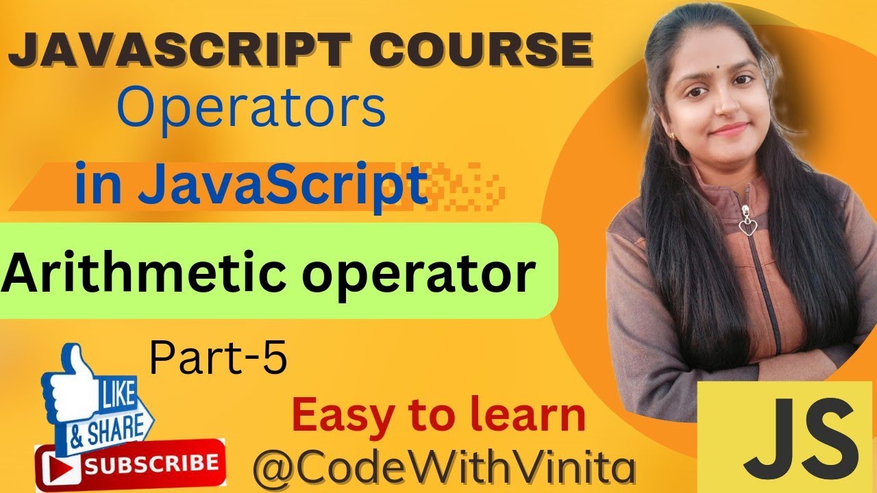JavaScript Tutorial||Part-5||Arithmetic Operators in Hindi for Beginners|JavaScript Operators
