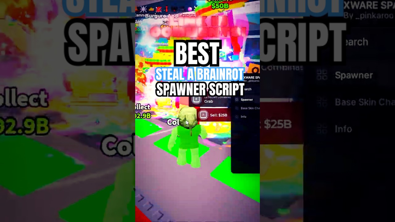 STEAL A BRAINROT SPAWNER SCRIPT! | SPAWN ANY BRAINROT - USE BEFORE PATCH! #shorts #youtubeshorts